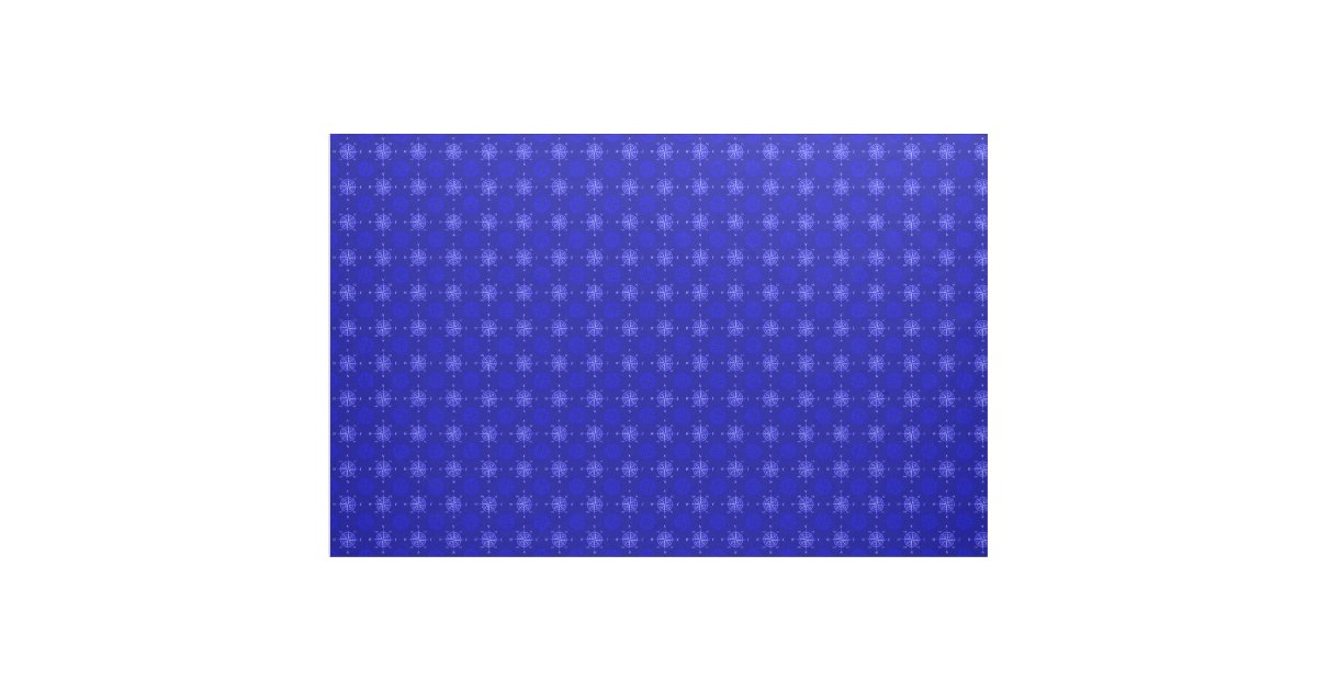 Ocean Blue Compass Rose Fabric | Zazzle