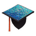 Ocean Blue Glitter Design Graduation Cap Topper! | Zazzle