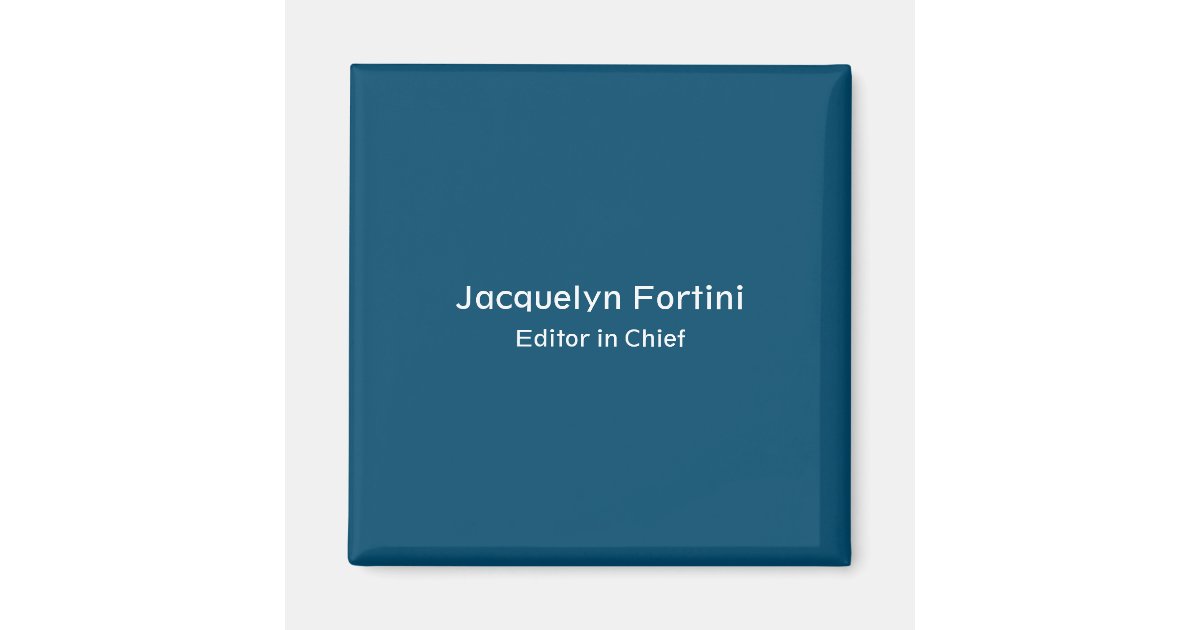 Ocean Blue Plain Elegant Modern Minimalist Magnet | Zazzle
