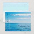 Ocean Blue Summer Scene Thank You Postcard | Zazzle