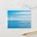 Ocean Blue Summer Scene Thank You Postcard | Zazzle
