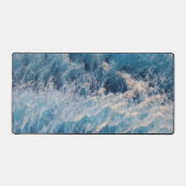 Ocean Blue Waves Desk Mat | Zazzle