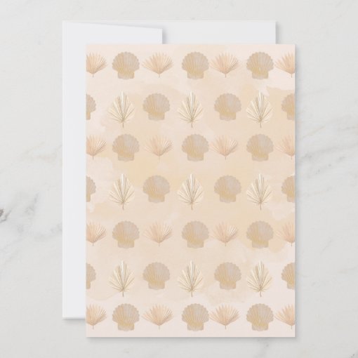 Ocean boho Sea Shell Gender Neutral Baby Shower Invitation | Zazzle