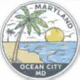 Ocean City Maryland Vintage Sticker | Zazzle