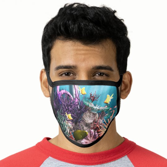 Ocean Coral Reef Face Mask | Zazzle.com