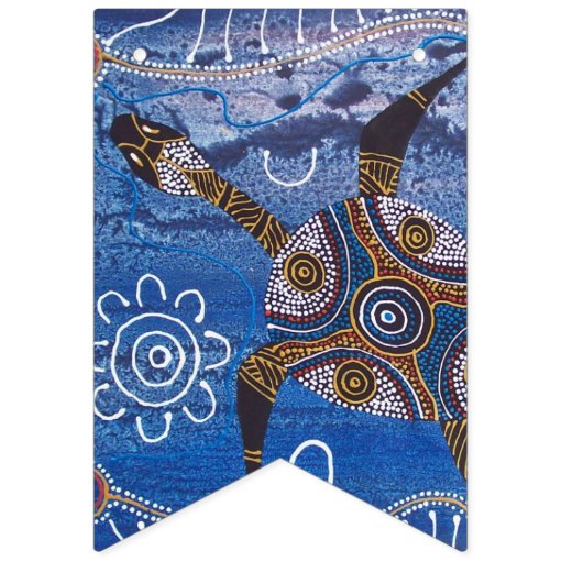 Ocean Dreaming Aboriginal Art Bunting Bunting Flags | Zazzle
