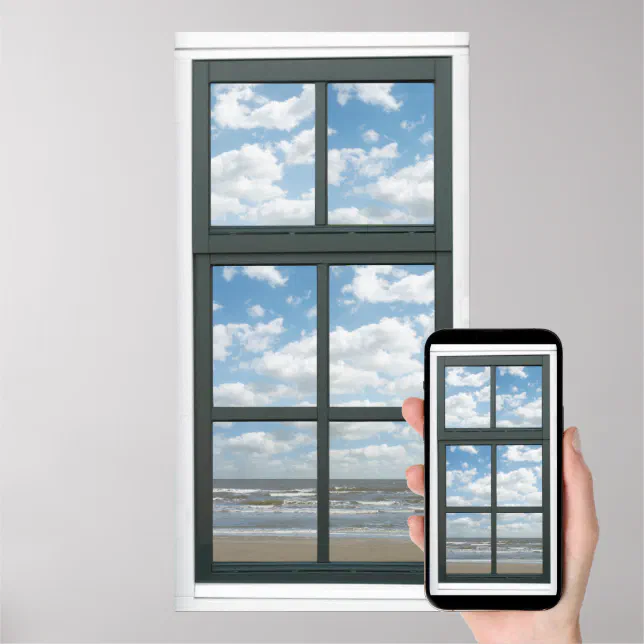 Ocean Fake Window View Poster | Zazzle