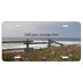 Ocean Flowers Front License Plate | Zazzle