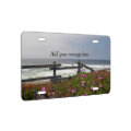 Ocean Flowers Front License Plate | Zazzle
