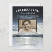 Ocean Funeral | Celebration of Life Photo Invitation | Zazzle