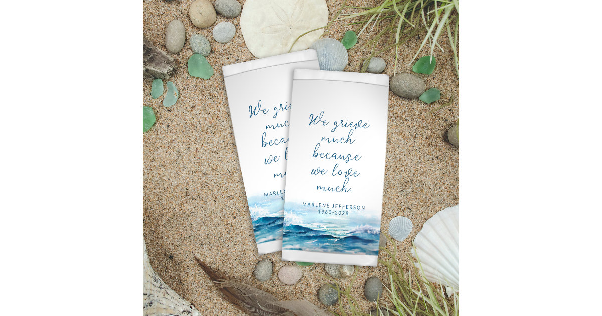 Ocean Funeral Memorial Pocket Tissue Wrapper | Zazzle