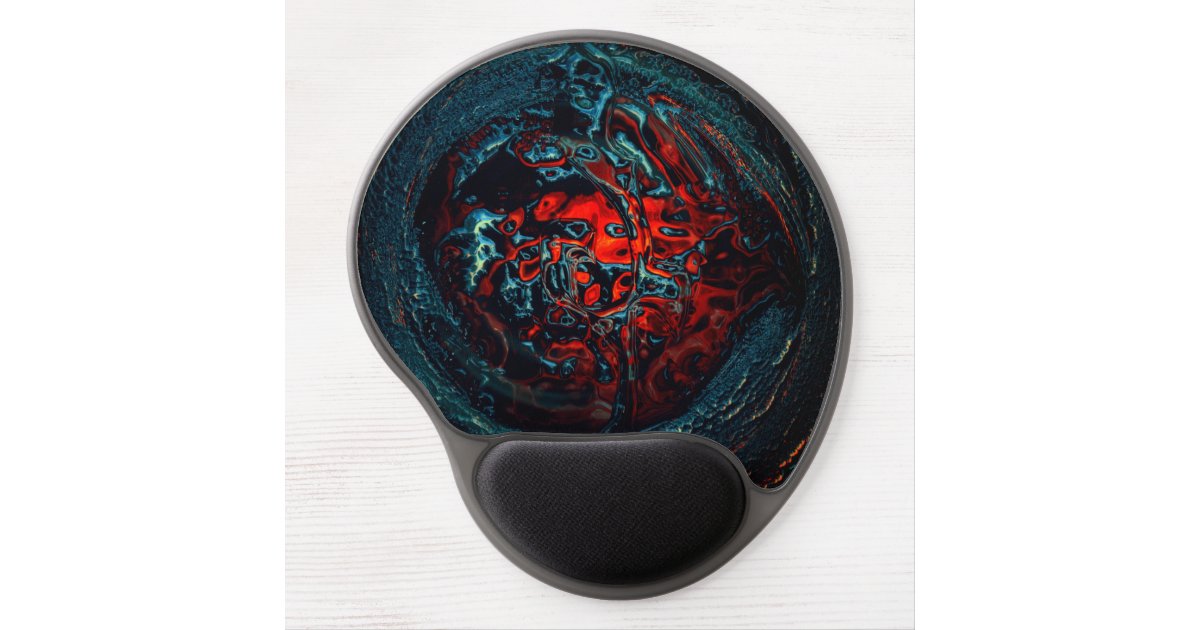 Ocean Inferno Red Glow Gel Mouse Pad | Zazzle
