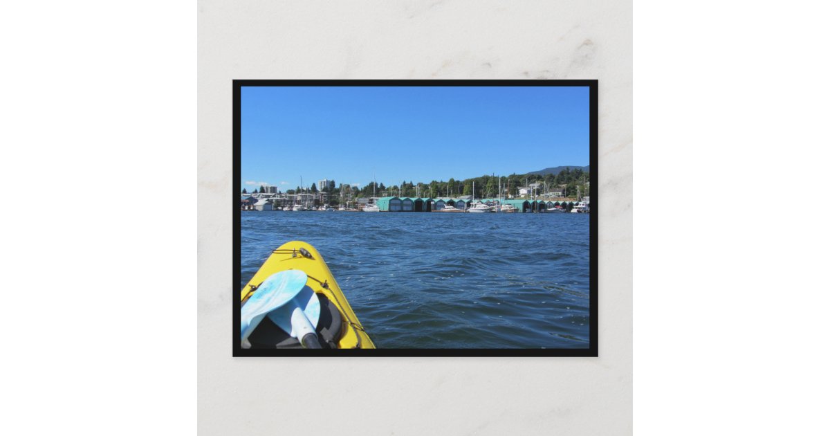 Ocean Kayaking Postcard | Zazzle