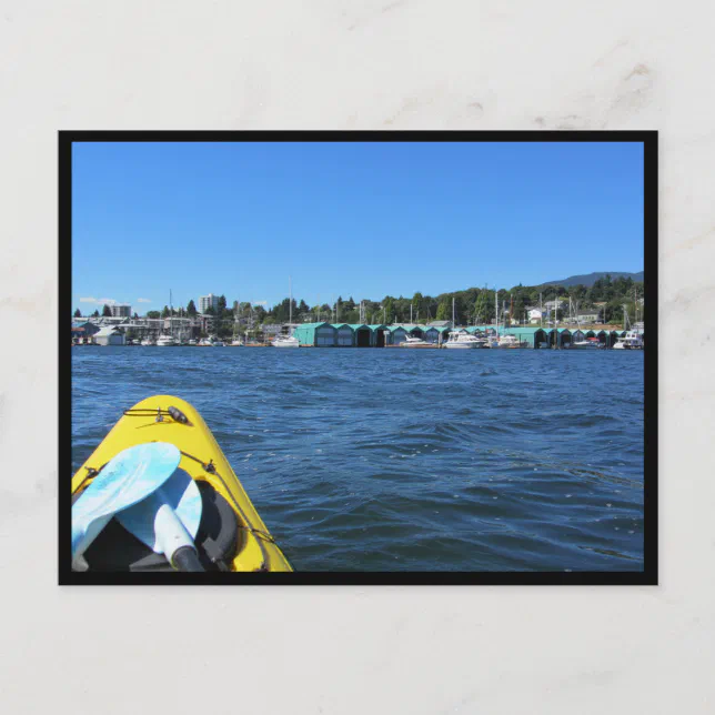 Ocean Kayaking Postcard | Zazzle