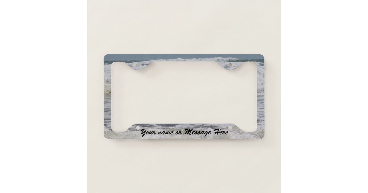 Ocean License Plate Frame | Zazzle