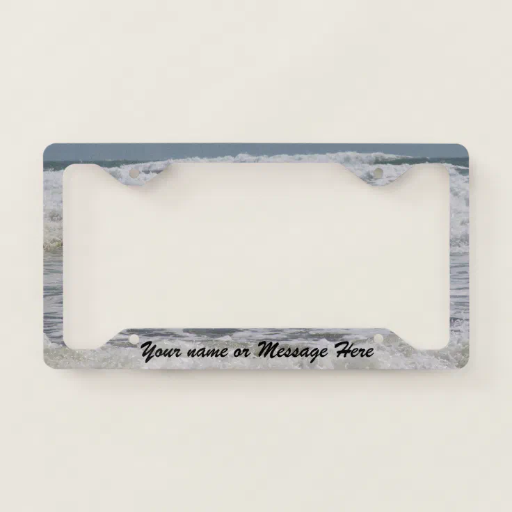 Ocean License Plate Frame | Zazzle
