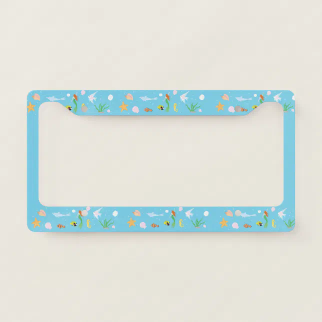 Ocean Life License Plate Frame | Zazzle