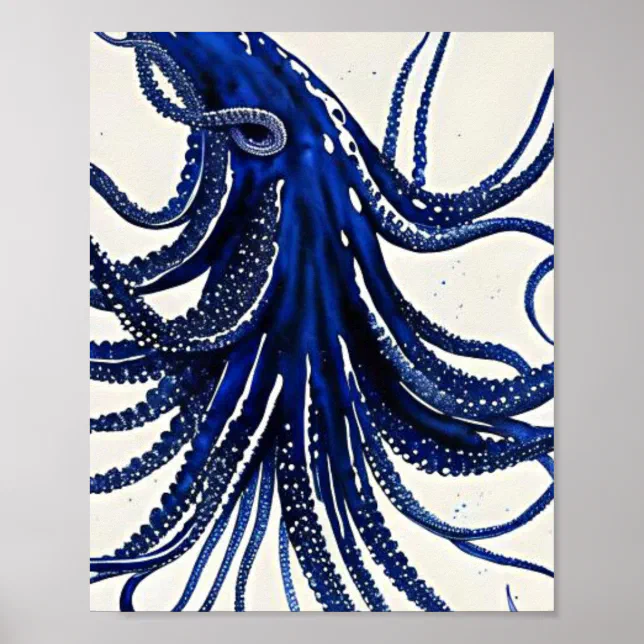 Ocean life octopus poster | Zazzle