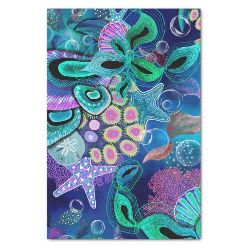 Ocean Life Tissue Paper | Zazzle