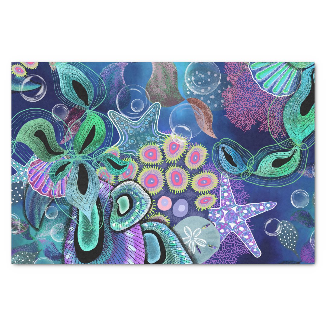 Ocean Life Tissue Paper | Zazzle