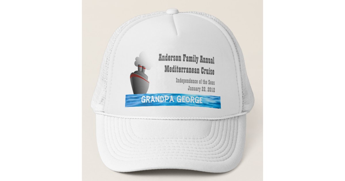 Ocean Liner Custom Cruise Cap | Zazzle