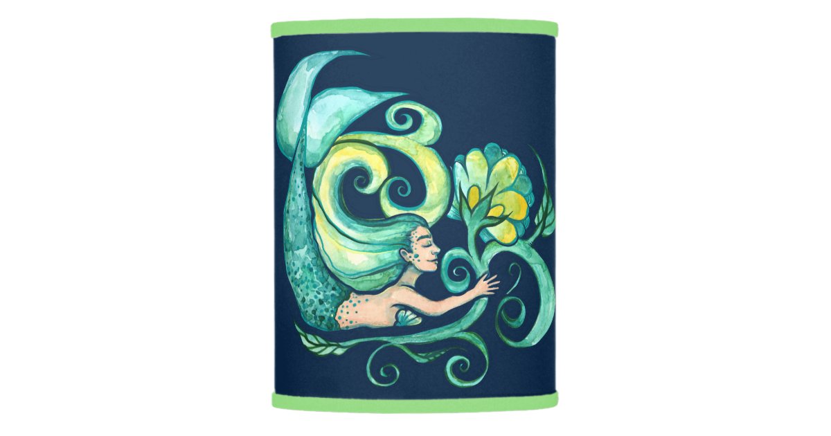Ocean Mermaid Flower Lamp Shade | Zazzle