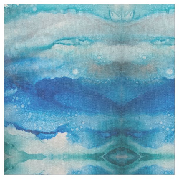 ocean waves fabric | Zazzle