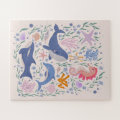 Ocean Nursery Art - Whimsical Sea Creatures Jigsaw Puzzle | Zazzle