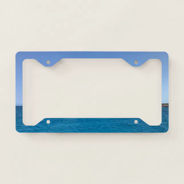 Ocean Scene License Plate License Plate Frame | Zazzle