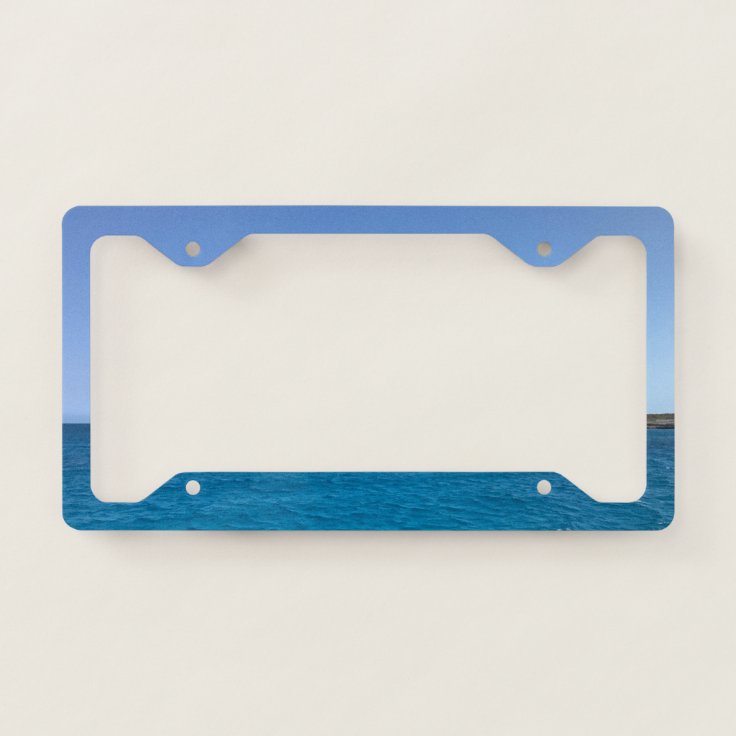 Ocean Scene License Plate License Plate Frame | Zazzle