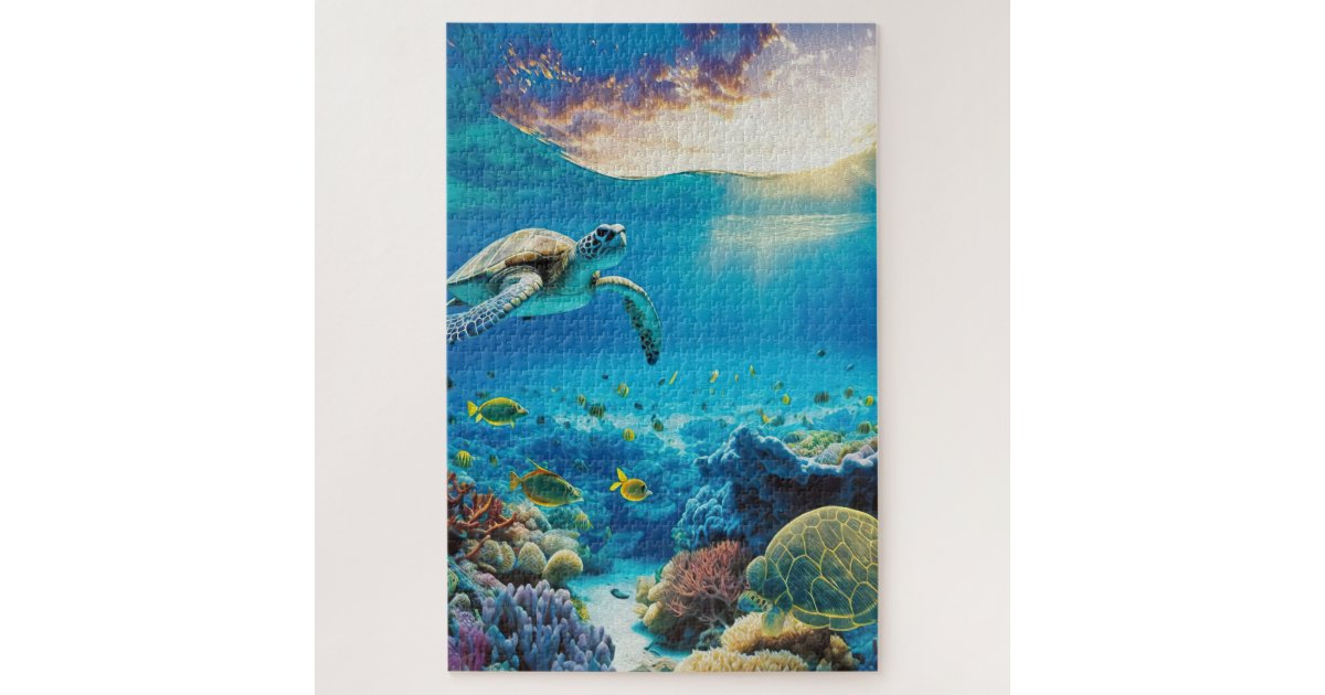 Ocean Sea Turtle Puzzle | Zazzle