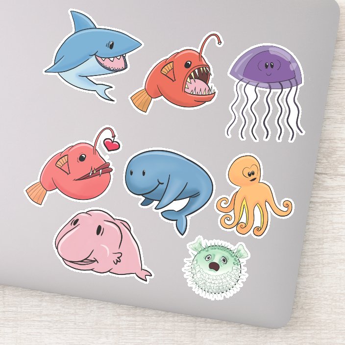 Ocean sticker pack | Zazzle.com