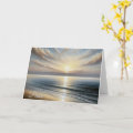 Ocean Sunrise Seascape Sympathy Card | Zazzle