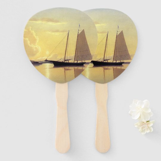 Elegant Floral Ocean Beach Summer Wedding Hand Fan | Zazzle.com