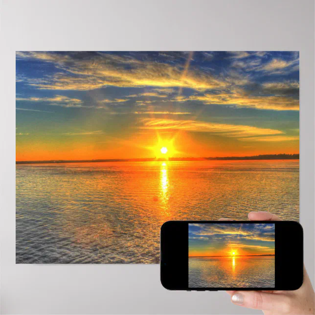 Ocean Sunset Poster | Zazzle