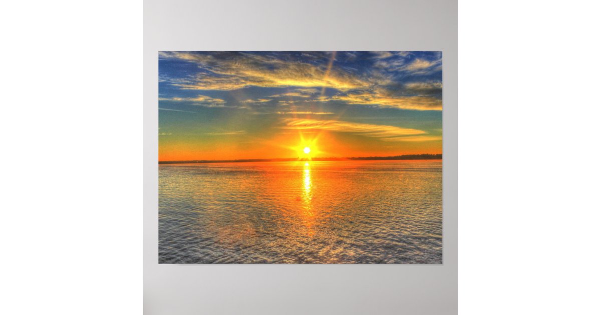 Ocean Sunset Poster | Zazzle