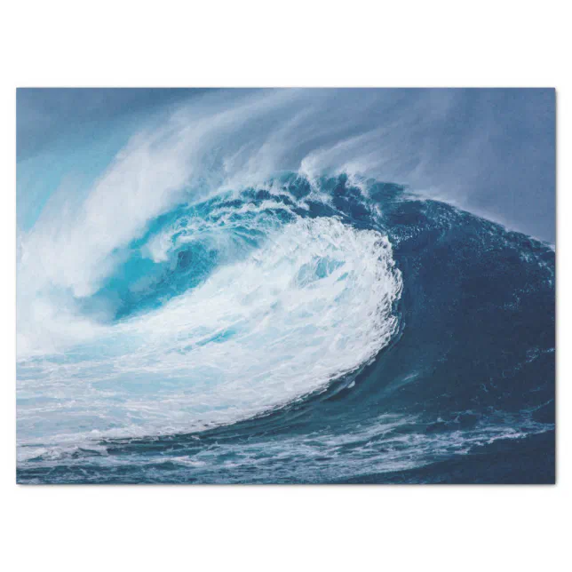 Ocean Surf Wave 17x23 Decoupage Tissue Paper | Zazzle