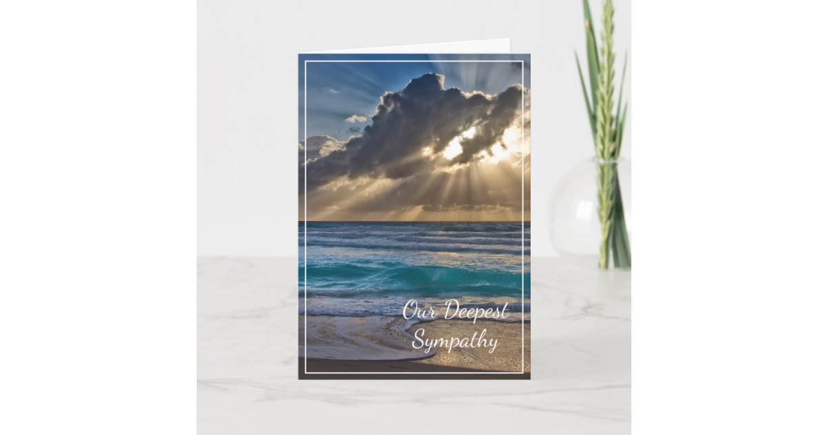 Ocean Sympathy Card | Zazzle