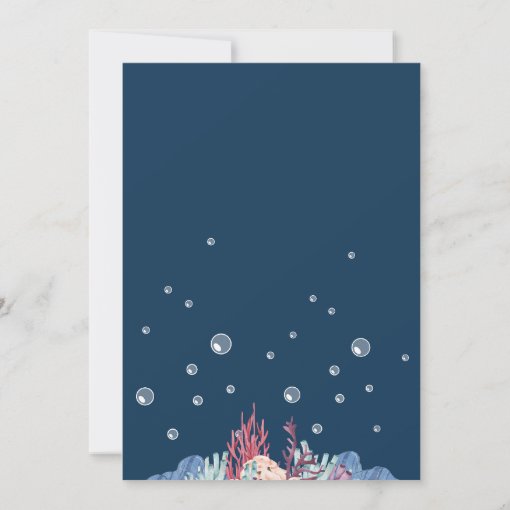 Ocean Theme Birthday Invitation Card | Zazzle