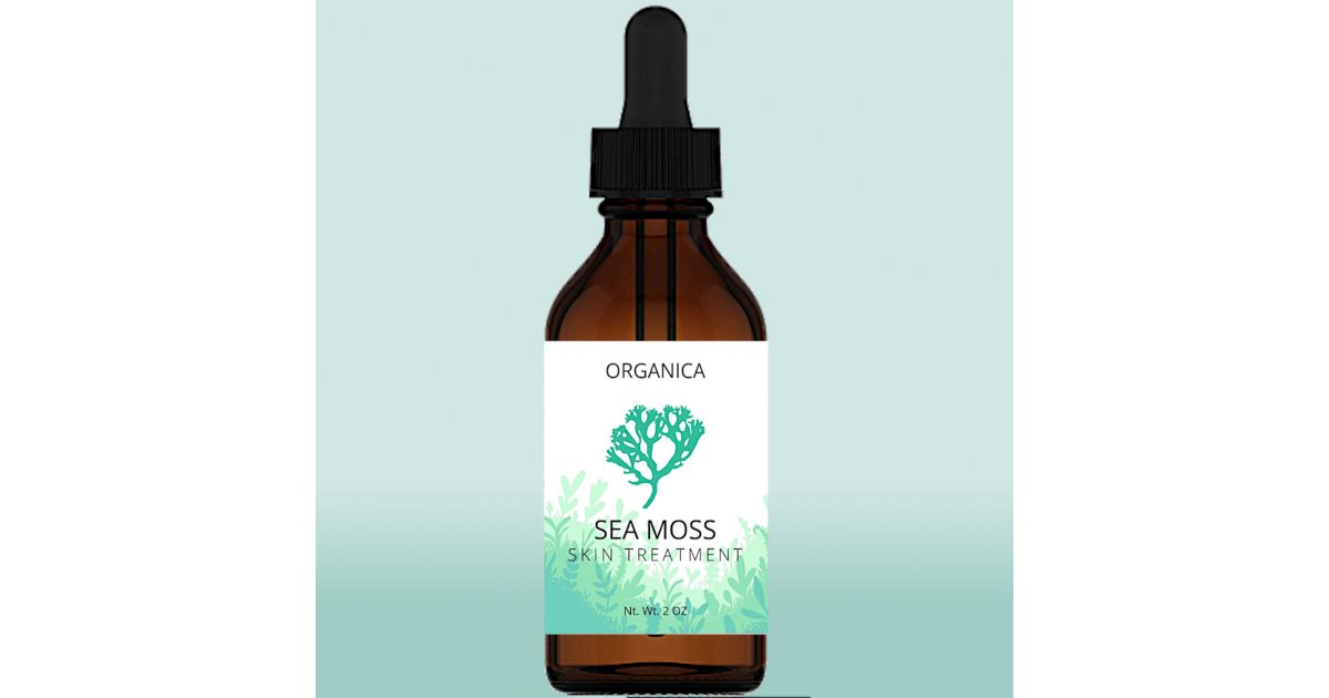 Ocean Themed Sea Moss Gel Labels | Zazzle