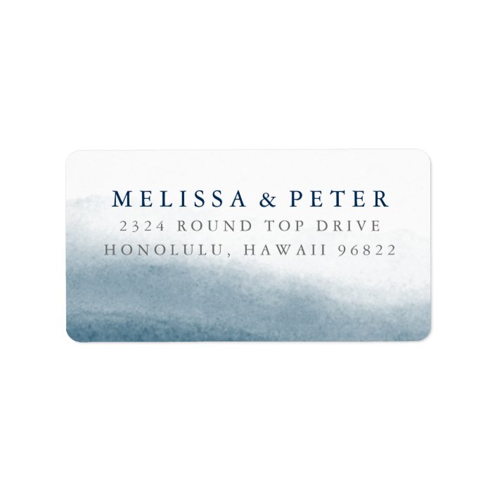 Ocean Tides Oversized Return Address Label | Zazzle.com