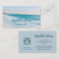 Ocean Travel Agent | QR Code Business Card | Zazzle