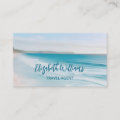 Ocean Travel Agent | QR Code Business Card | Zazzle