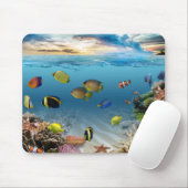 Ocean Underwater Coral Reef Tropical Fish Mouse Pad | Zazzle