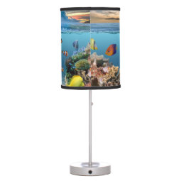 Ocean Underwater Coral Reef Tropical Fish Table Lamp | Zazzle