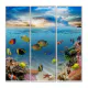 Ocean Underwater Coral Reef Tropical Fish Triptych | Zazzle