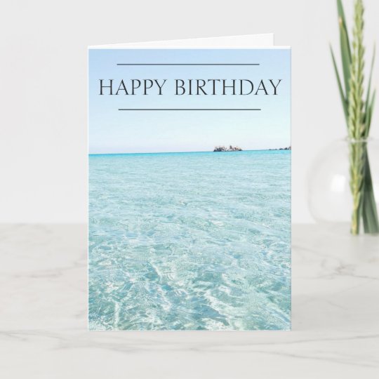 Ocean View Birthday Card | Zazzle.com