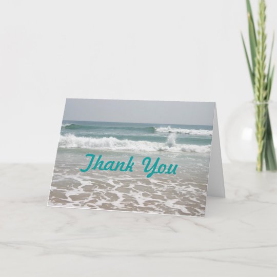 Ocean View Thank You Card | Zazzle.com