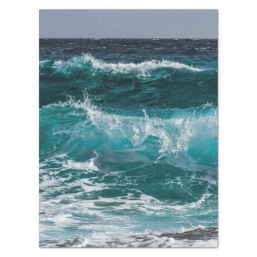 Ocean Wave 20x30 Decoupage Tissue Paper | Zazzle