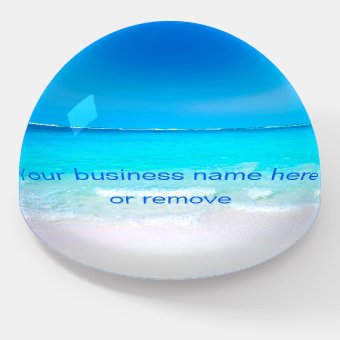 Ocean Wave Beach Scene Modern Paperweight | Zazzle